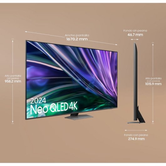 TV Samsung QN85D 75" Neo QLED UltraHD 4K NEO QUANTUM HDR Smart TV con ...