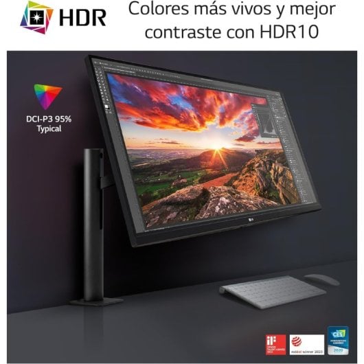 Monitor LG UltraFine Ergo 32UN880P-B 32" LED IPS UltraHD 4K FreeSync ...