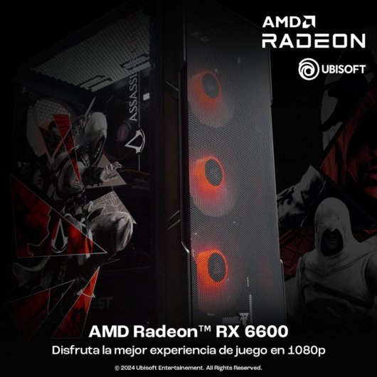 Ordenador Sobremesa PcCom Lite AMD Ryzen 5 5500 / 16GB / 1TB SSD / RX ...