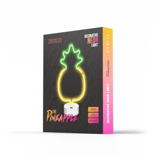 Forever Neon Led Sur Pied Ananas Jaune Vert | PcComponentes.fr