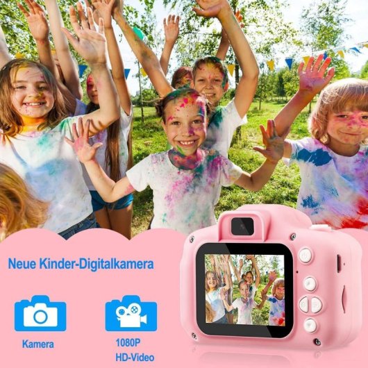 Cámara Digital Kinsi X5S Cámara Infantil 2.0" 13MP con Tarjeta SD 32GB ...