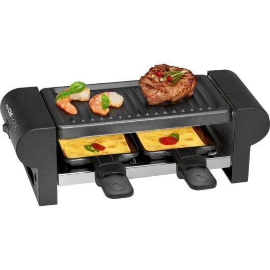 Grill Raclette Clatronic RG 3592 compact 350 W antiadhésif 2 personnes ...