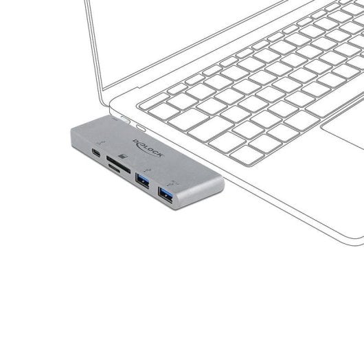 Station d'accueil DeLock 64078 USB-C 3 ports, lecteur SD MicroSD, Power ...