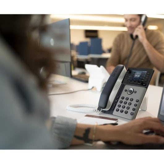 Telefone IP HP Poly Edge E300 8 linhas IPS 3.5" PoE NFC Preto ...