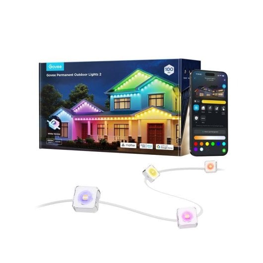 Luz de pared inteligente Govee Permanent Outdoor Lights 2 Wi-Fi ...