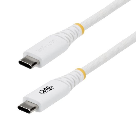 Cavo USB-C StarTech 2m PD 240W EPR 5A USB 2.0 Bianco | PcComponentes.it