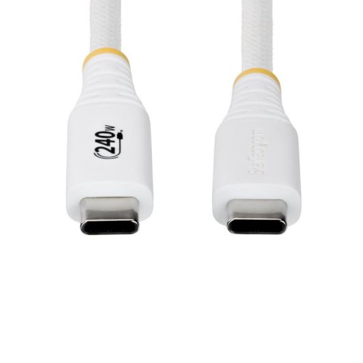 Cavo USB-C StarTech 2m PD 240W EPR 5A USB 2.0 Bianco | PcComponentes.it