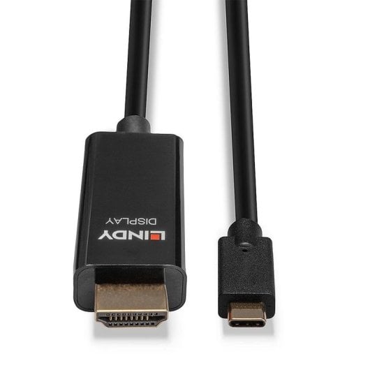 Cable Adaptateur USB-C vers HDMI 10 m Lindy 43317 Noir | PcComponentes.fr