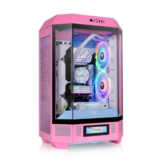 Torre PC Caja PC Thermaltake Tower 300 Bubble Pink Micro Torre Rosa ...
