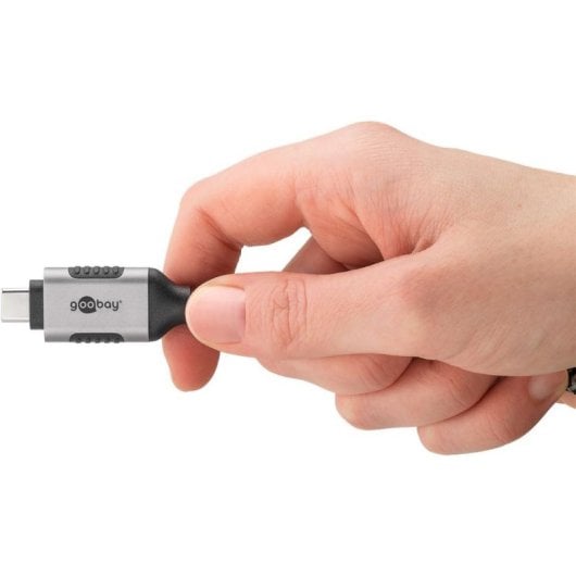 Cable adaptador Ethernet USB-C 3.1 a RJ45 Goobay 74405 5 m Negro/Plata ...