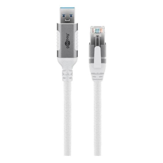 Câble réseau Goobay 74157 USB-A vers RJ-45 Cat6 1 m blanc ...