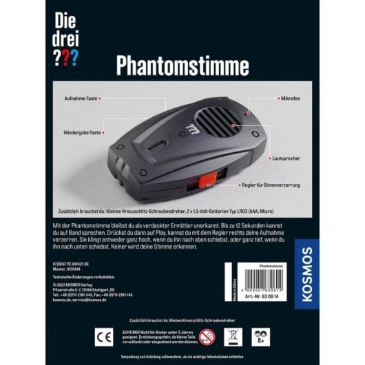 Jeu de rôle Espionnage Kosmos Détective Équipe 8 ans Accessoires inclus ...
