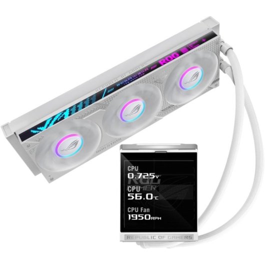 Refrigeración líquida ASUS ROG Strix LC IV 360 ARGB LCD White 360mm 3 ...