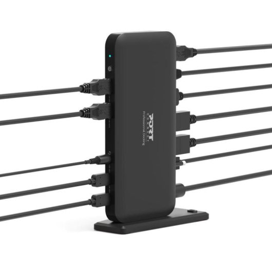 Arbeitsstation USB-C Port Designs PORT Connect 12 Ports 100W 3 ...