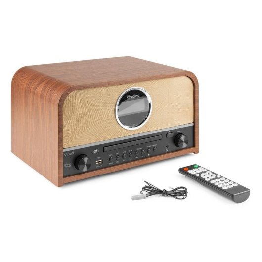Radio Audizio Salerno 40W RMS DAB+ FM Bluetooth 5.0 CD USB Mando ...