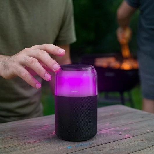 Altavoces Hama Can Speaker portátil inalámbrico 5 W con LED y Bluetooth ...