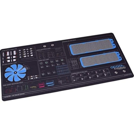 Alfombrilla antiestática Alphacool Negro Caucho 1200 mm x 600 mm x 4 mm ...