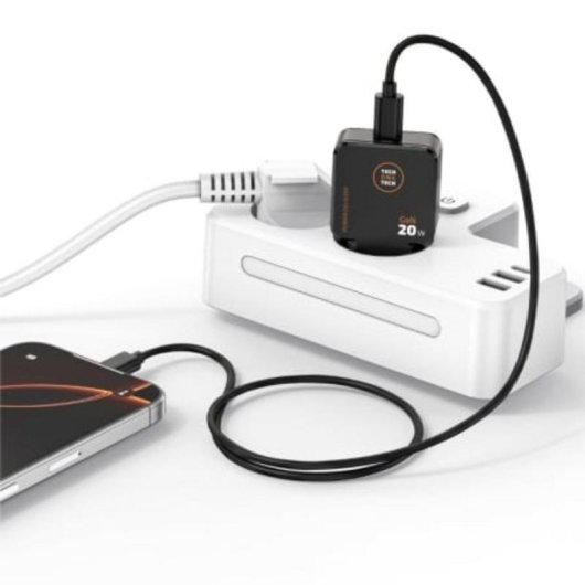 Cargador de Pared GaN Tech One Tech TEC2223 20W USB-C con Cable ...