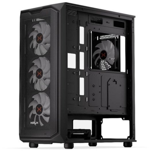 Torre PC Caja PC Krux Orona Torre Midi Mesh Front ARGB Panel Vidrio ...