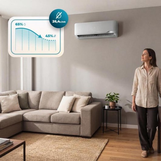 Split-Klimaanlage AirClima 12000 Wind Connected 12.000 BTU Inverter mit ...