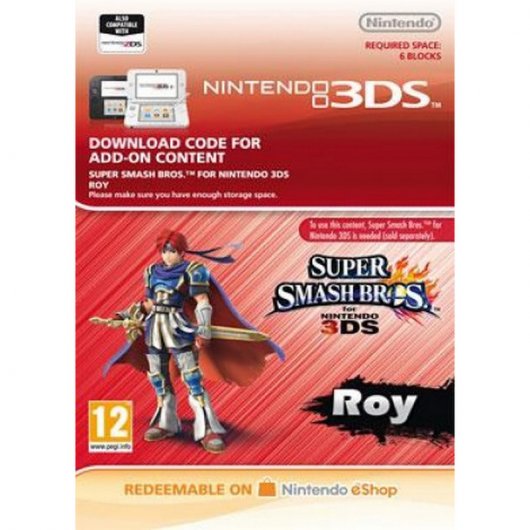 Super Smash Bros. AOC: Roy Nintendo 3DS Nintendo eShop | PcComponentes.com