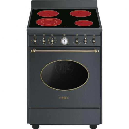 Smeg Colonial CO68CMA8 Cocina de Inducción 4 Zonas + Horno Antracita ...