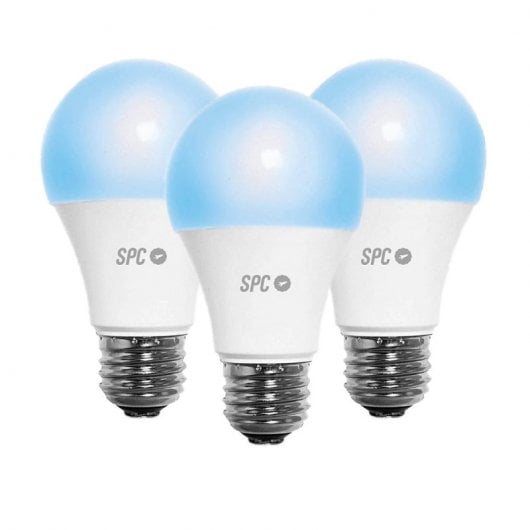 SPC Aura 800 Pack 3 Bombillas LED 10W E27 RGB | PcComponentes.com