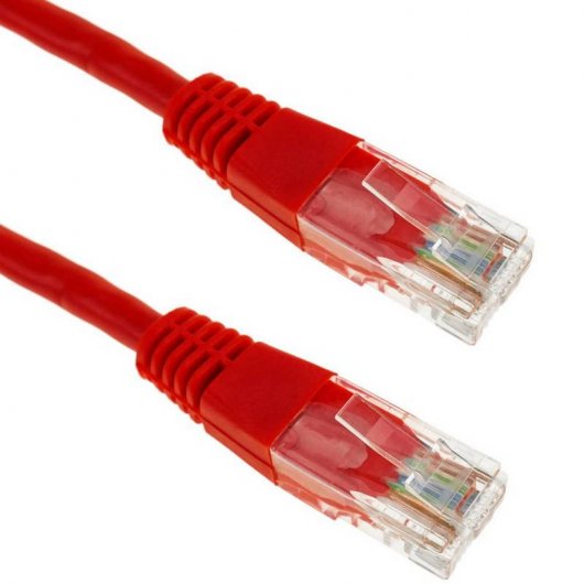 BeMatik Cable de Red UTP RJ45 Cat.5e 1m Rojo | PcComponentes.com