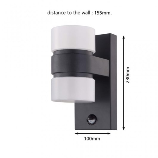 EGLO ATOLLARI Éclairage mural extérieur Module LED SMD LED 6 W ...
