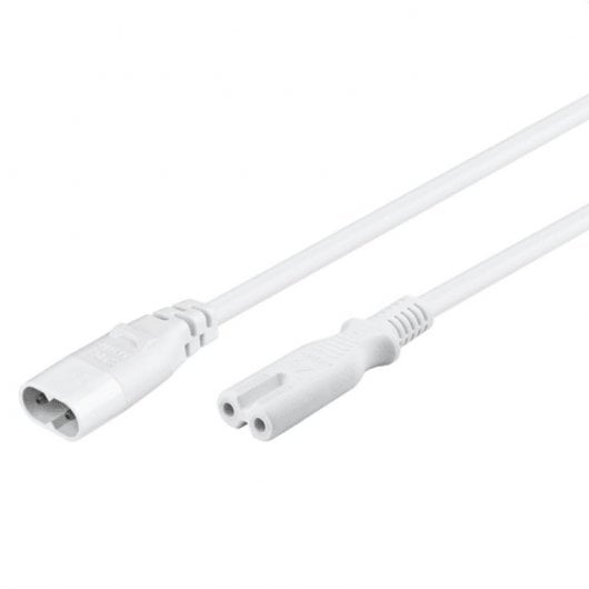 Goobay Cable Alimentacion Extensor C7/C8 2m Blanco | PcComponentes.com