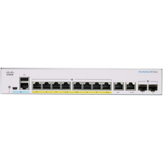 Cisco CBS350-8FP-2G-EU Switch de Rede 8 Portas GE PoE Completa 2 x 1 G ...
