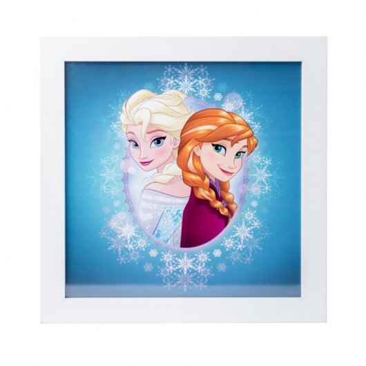 Erik Lámina con Marco Disney Frozen Anna & Elsa 30x30cm | PcComponentes.com