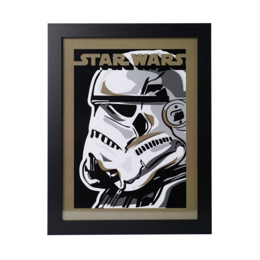 Erik Lámina con Marco Star Wars Stormtrooper 40x30cm | PcComponentes.com