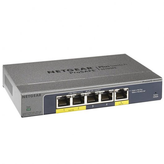 Netgear GS105PE ProSafe Switch 5 Puertos Gigabit |PcComponentes ...